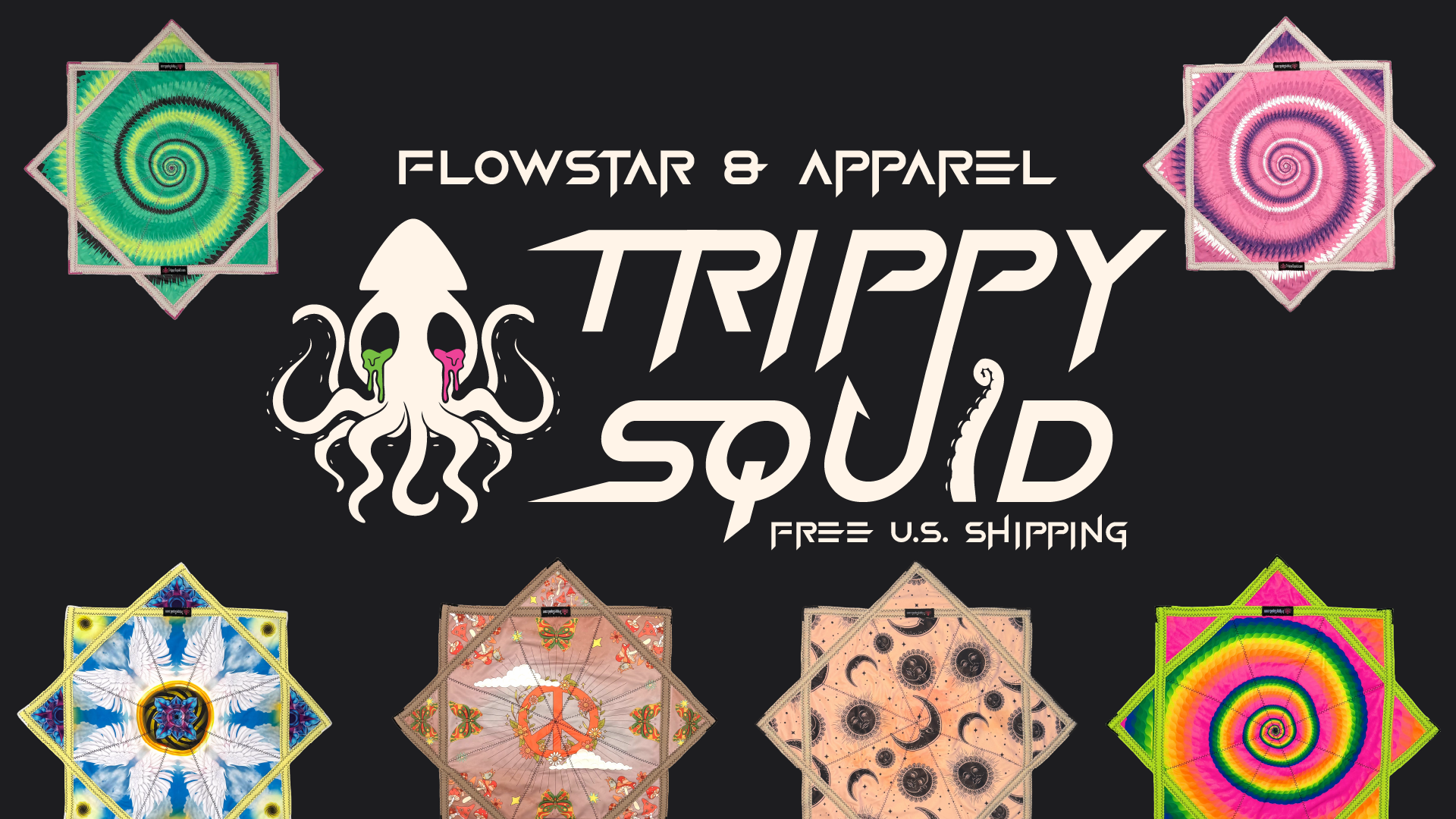 The Kraken 48" Flowstar – Trippy Squid Raver