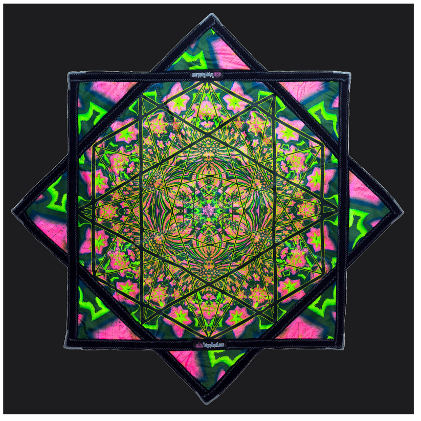 002 - Sacred Geometry V2.0 Flow Star (UV REACTIVE + 2x Sided) 26 ...